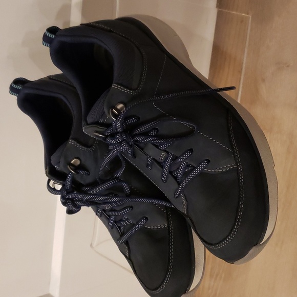 Clarks | Shoes | Clacks Wave 2 Lace Black Nubuck Textile Combination ...